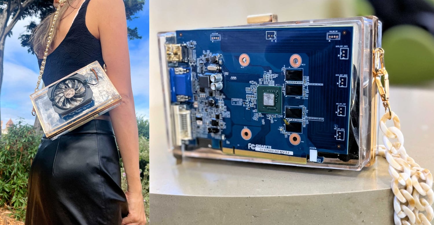 NVIDIA GeForce GT 730 turned into $1000 luxury purse, H100 luxury purse ...
