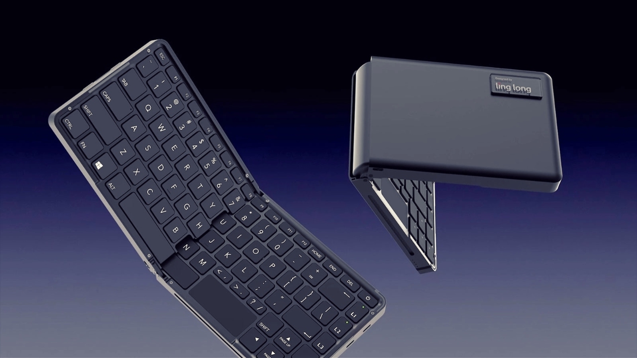 Foldable keyboard with built-in Ryzen 7 8840 processor and up to 32GB ...
