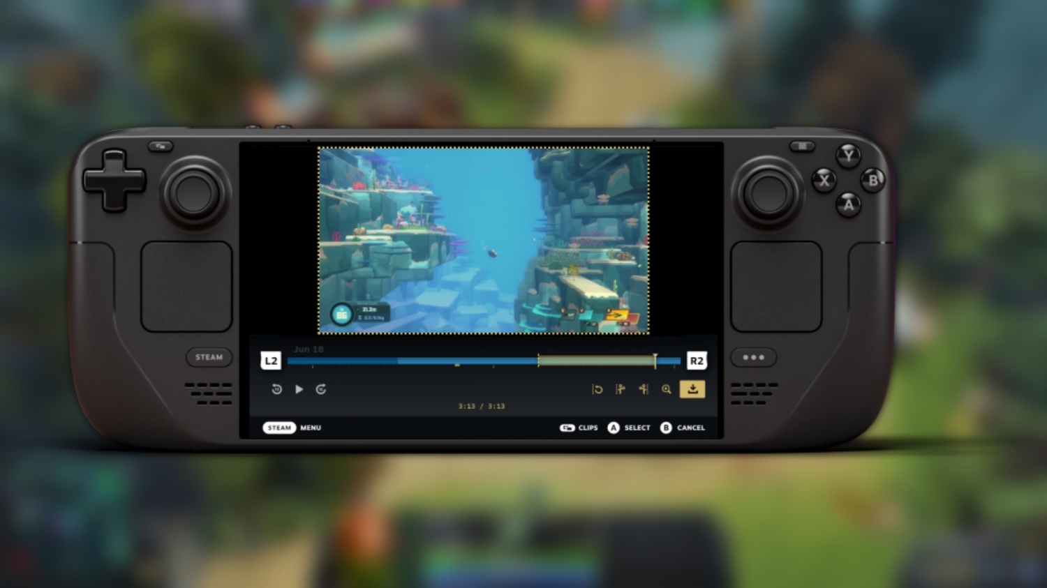 Steam has officially added a record button for gameplay and clips