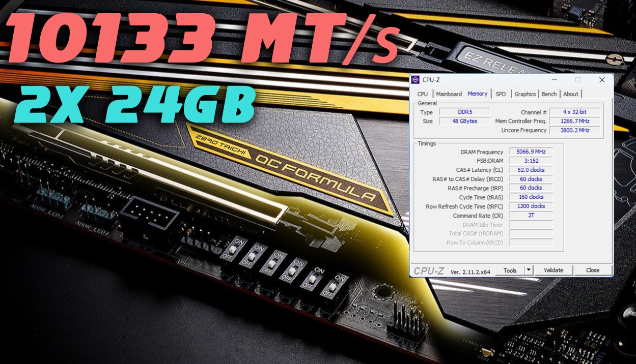 ASRock shows off DDR5 memory OC at over 10,000 MT/s with air-cooling on ...