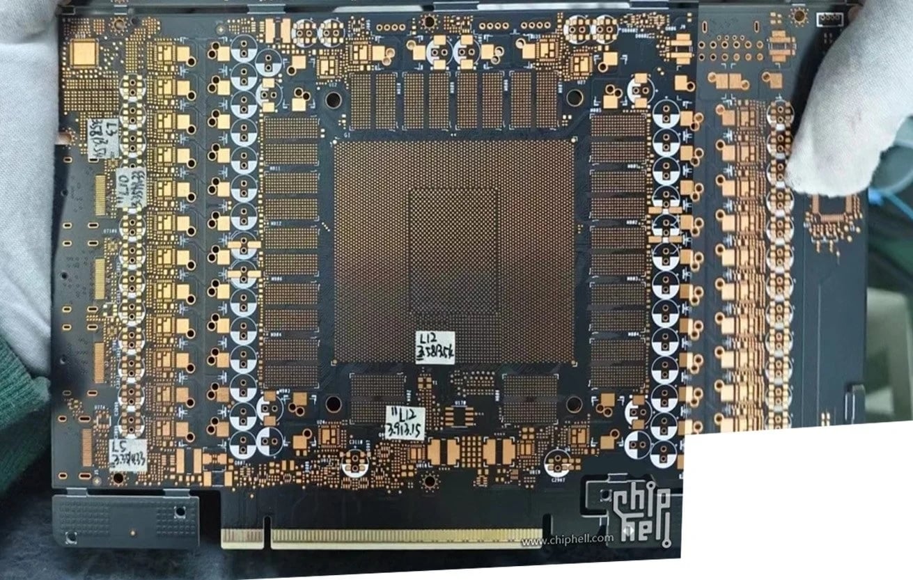 This could be the NVIDIA GeForce RTX 5090 PCB, shows gigantic GB202 GPU ...