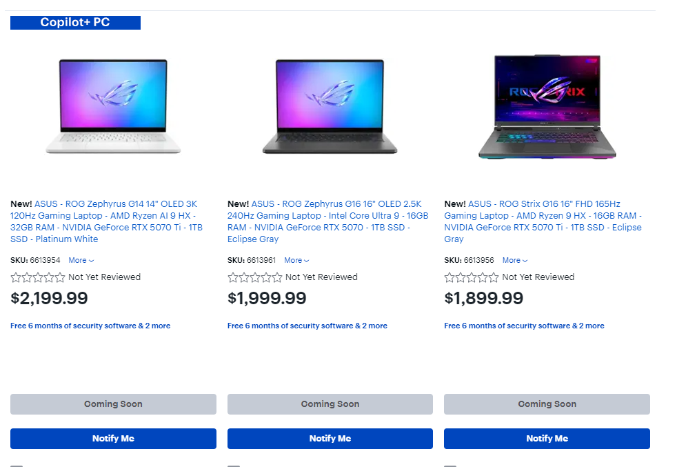 BestBuy lists next-gen GeForce RTX 5090 Laptop GPU-powered gaming ...