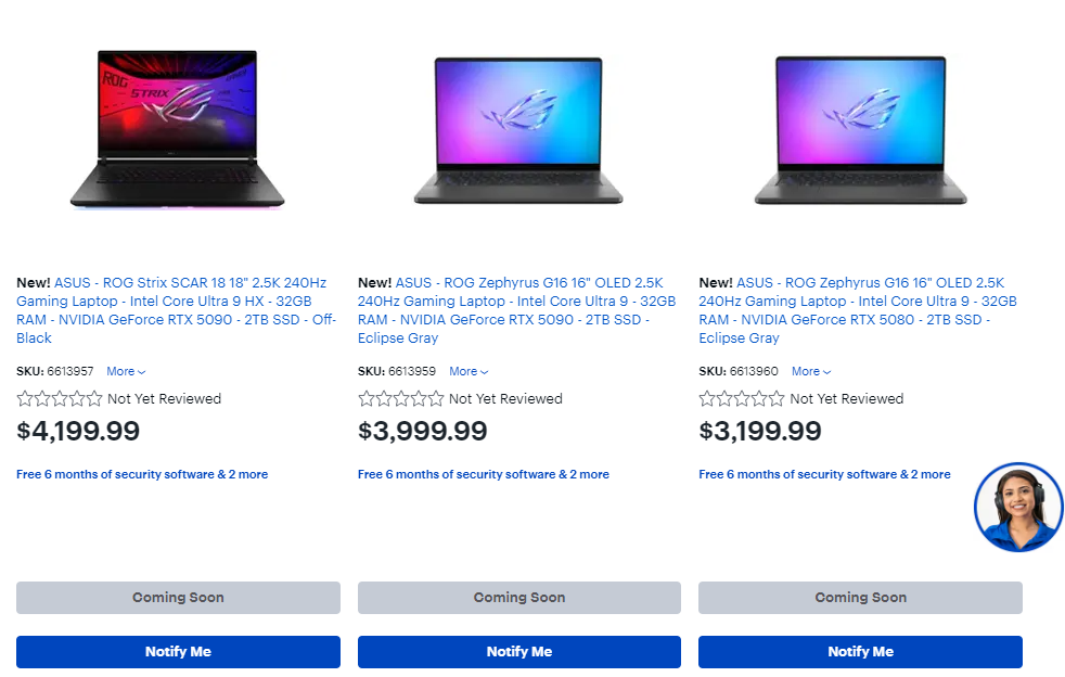 BestBuy lists next-gen GeForce RTX 5090 Laptop GPU-powered gaming ...