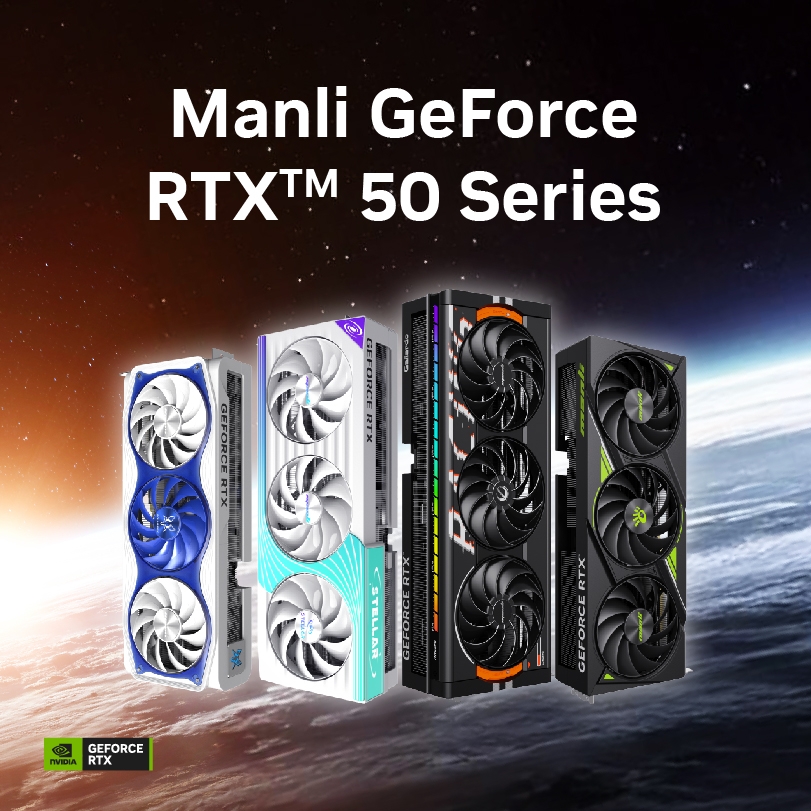 MANLI's new GeForce RTX 50 Gallardo RACING series GPUs teased with ...