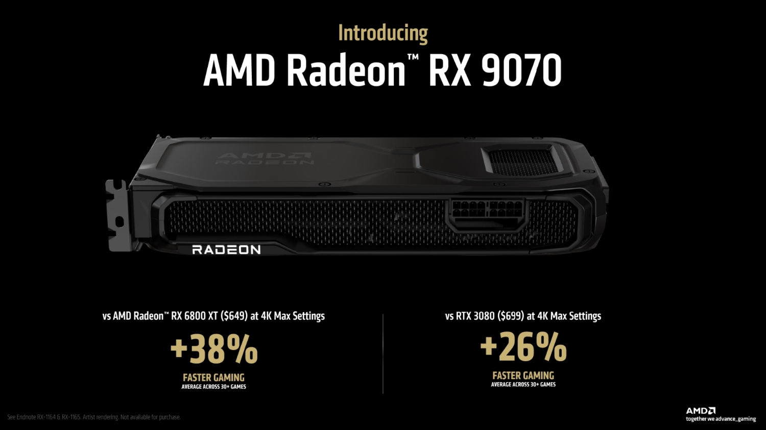 AMD's official benchmarks for the Radeon RX 9070 XT and RX 9070 across ...