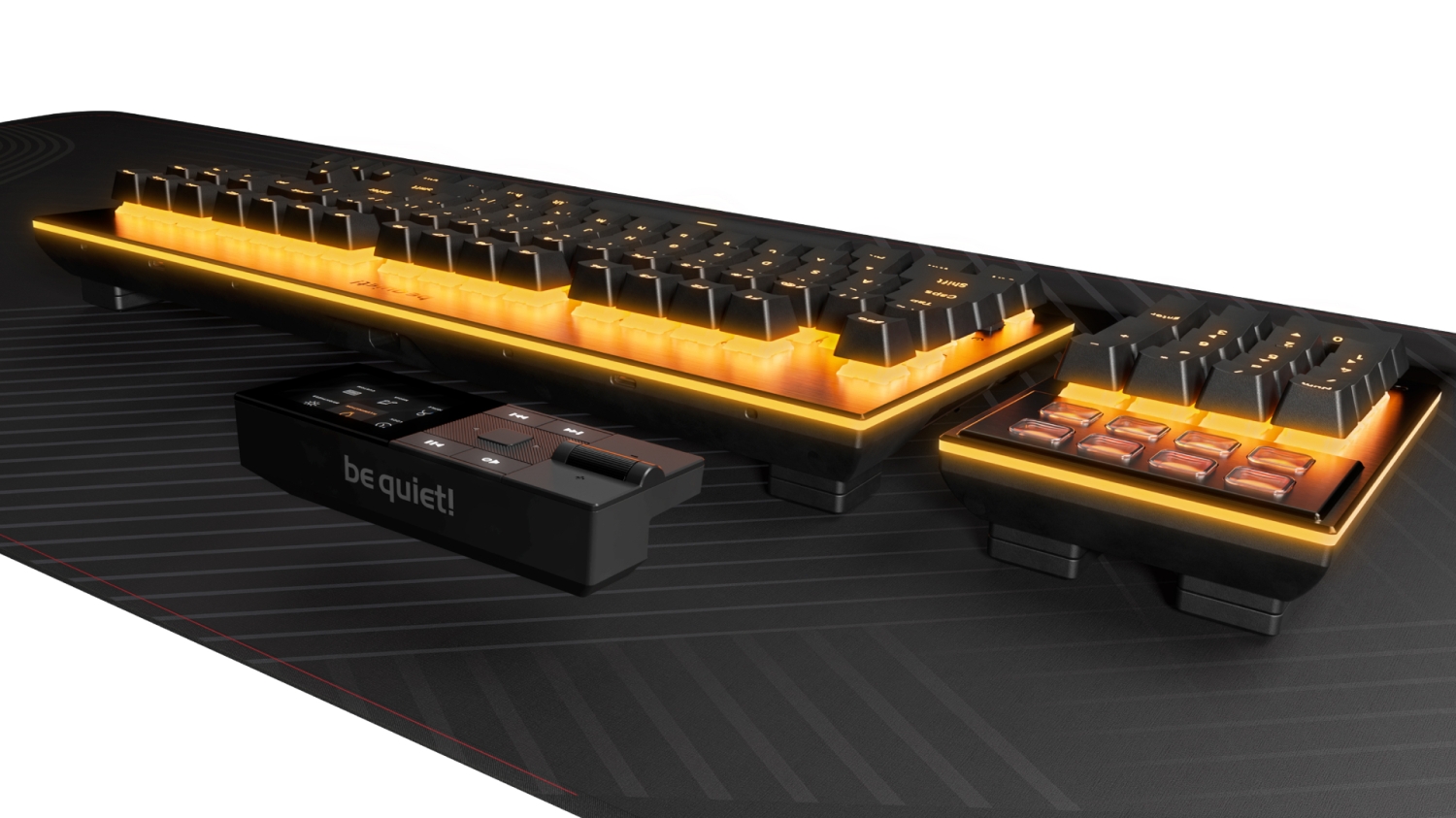 be quiet!'s new premium Dark Mount keyboard features a hot-swappable Numpad and Media Dock