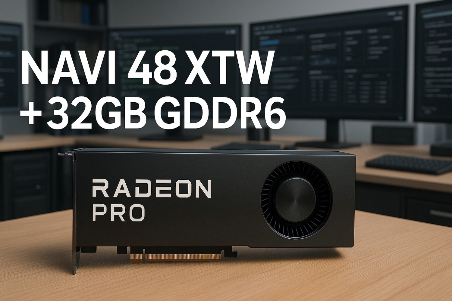 AMD rumored with 'Navi 48 XTW' based Radeon PRO workstation GPU with ...