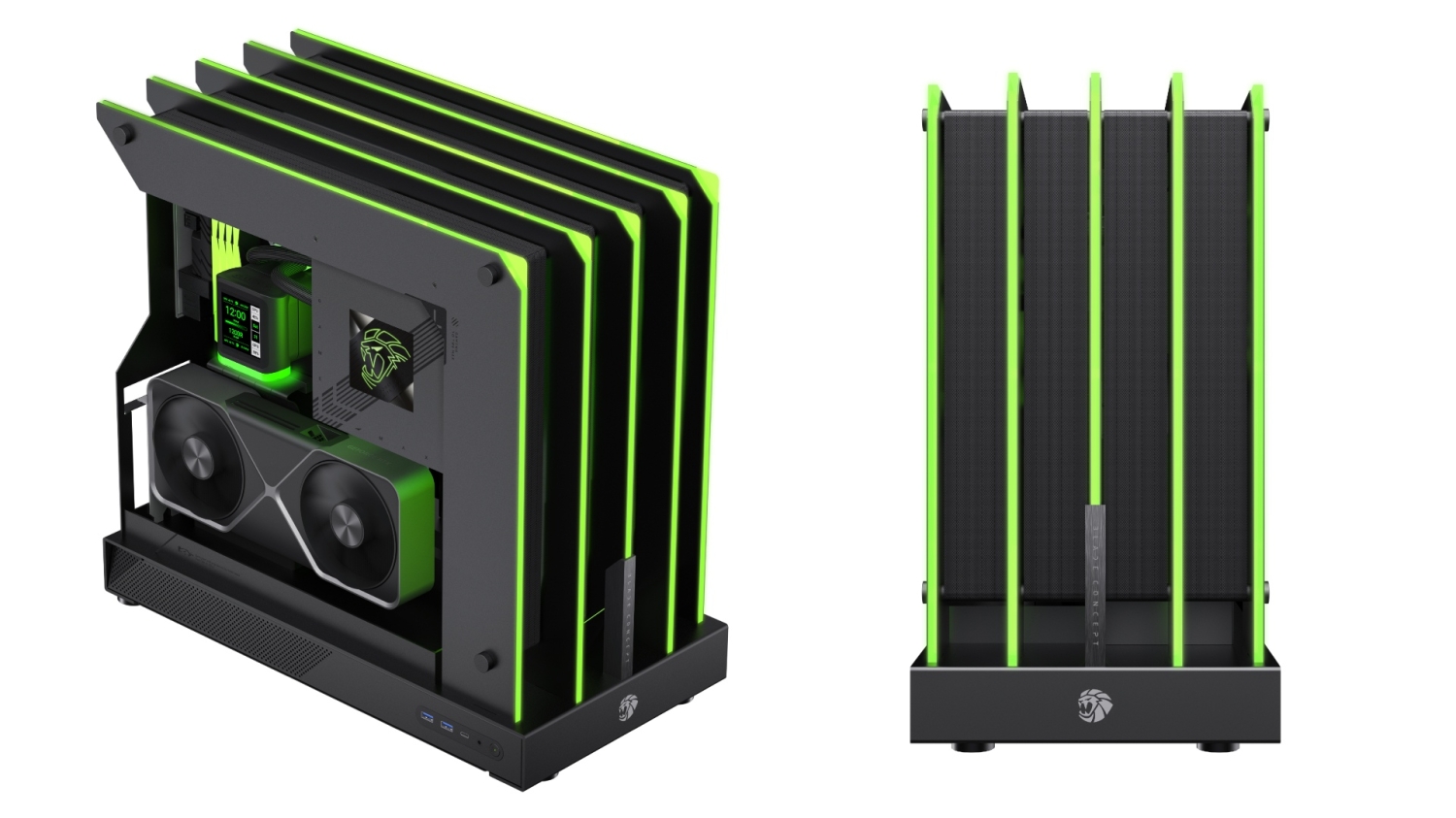 GAMEMAX's BLADE CONCEPT ATX chassis features an impressive open-frame ...