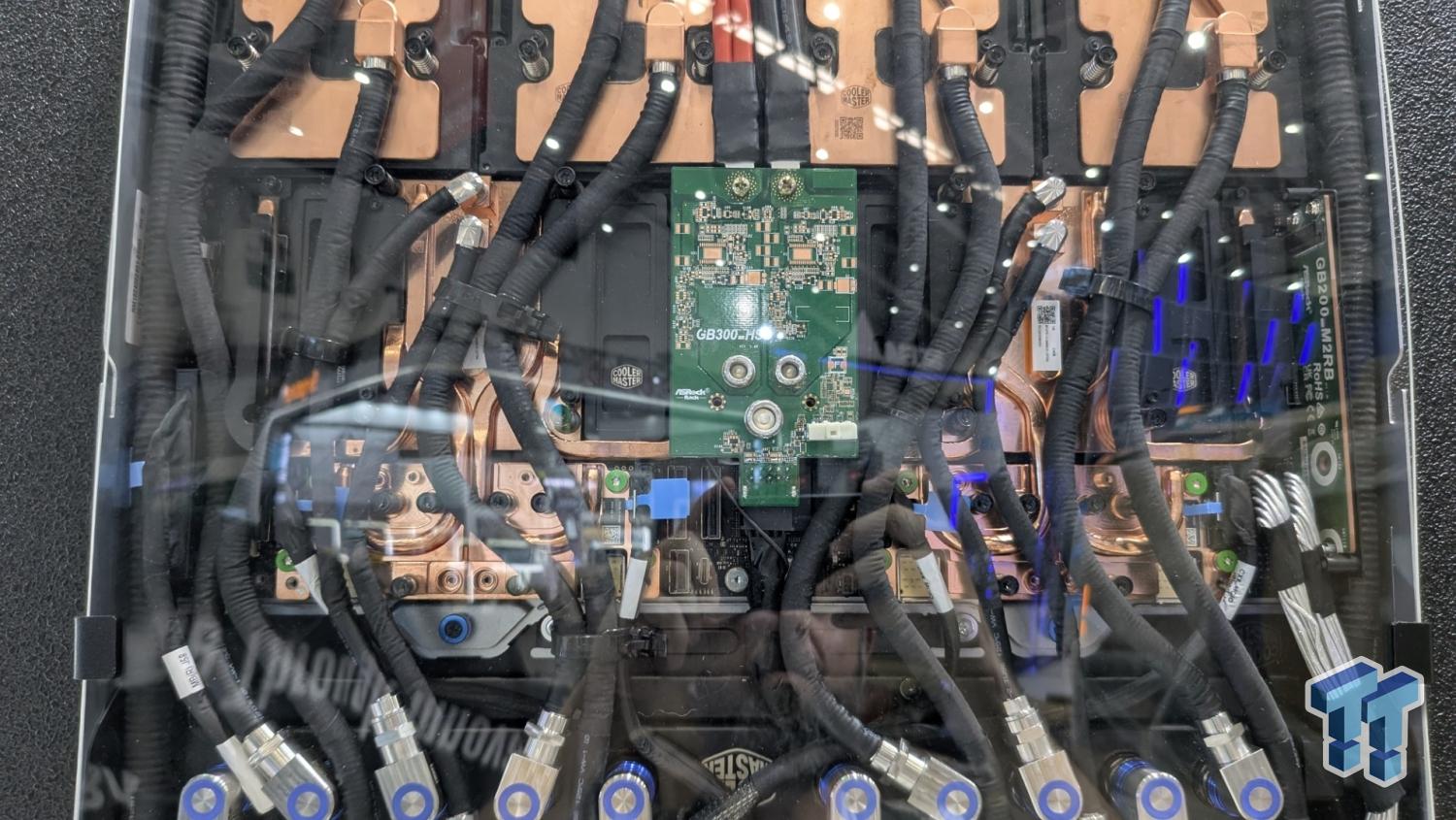 NVIDIA's new GB300 NVL72 AI server in the flesh at Computex 2025, packing Blackwell Ultra GPUs