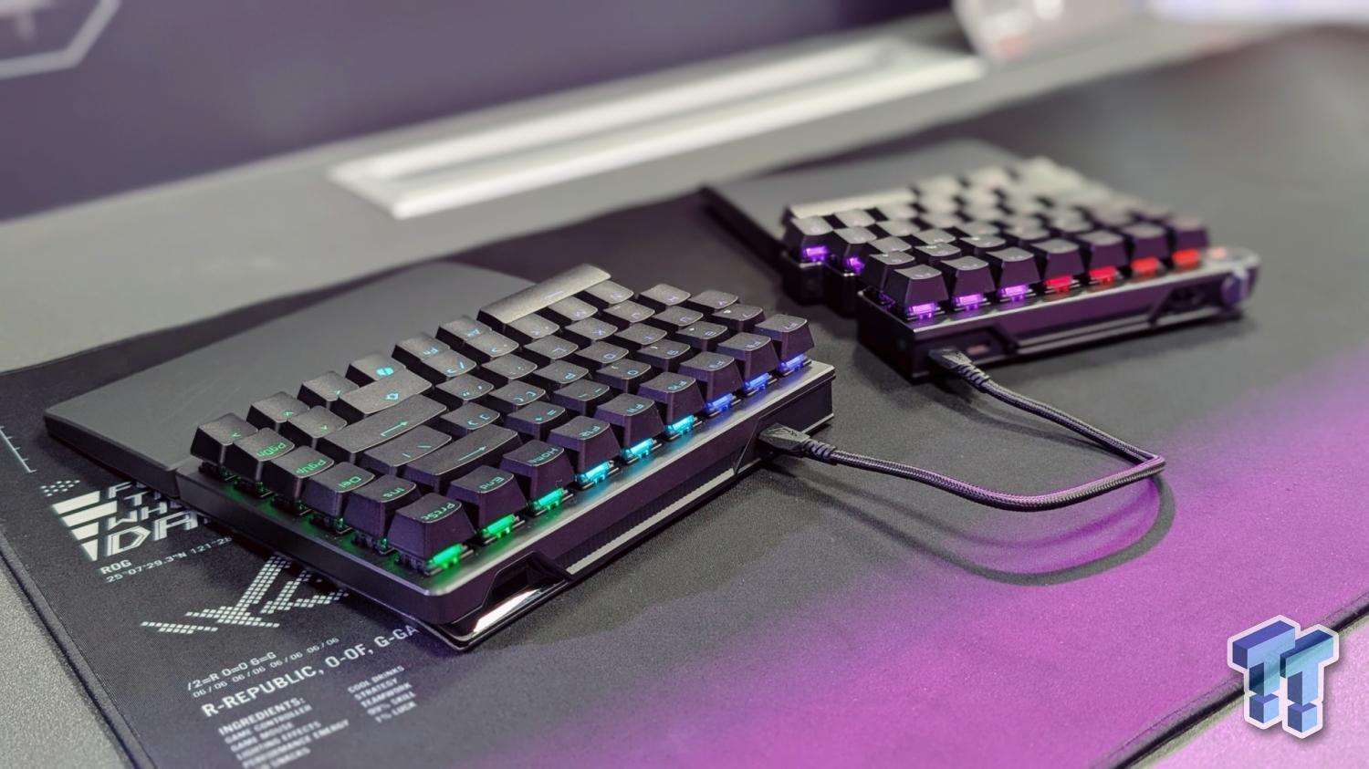 ROG Falcata split 75% wireless keyboard announced - innovative ...