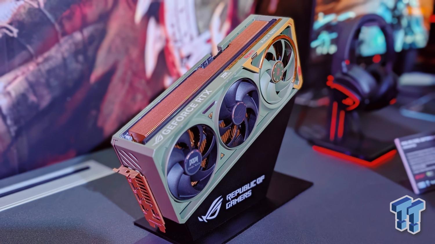 Hands on with the stunning ROG Astral GeForce RTX 5080 DOOM Edition GPU
