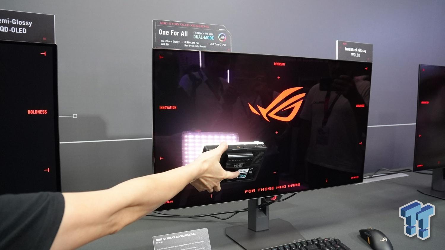 ASUS showed me how it fixed a major problem with OLED gaming monitors