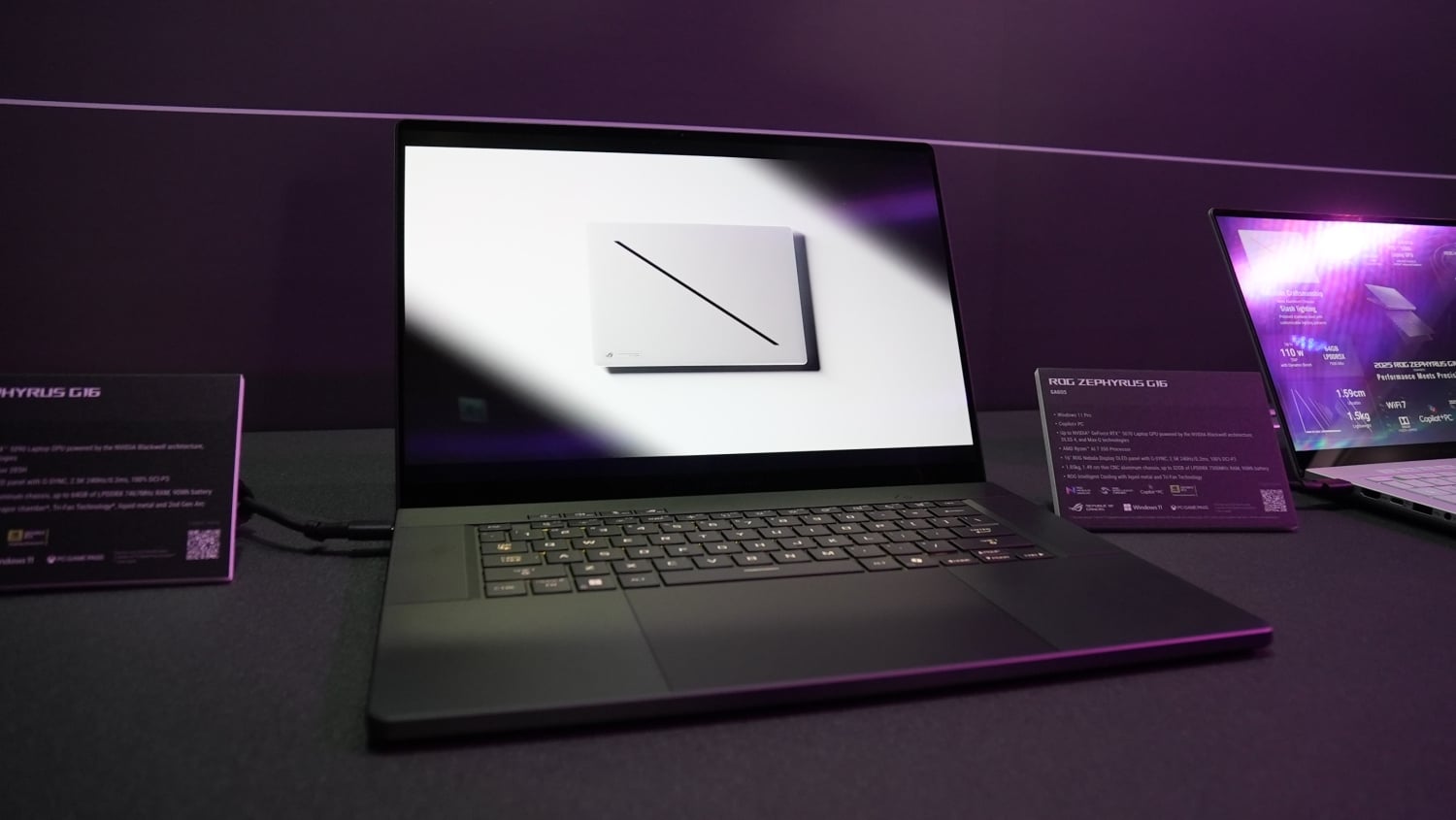 ASUS demos its new ROG Zephyrus G14 and G16 gaming laptops at Computex 2025