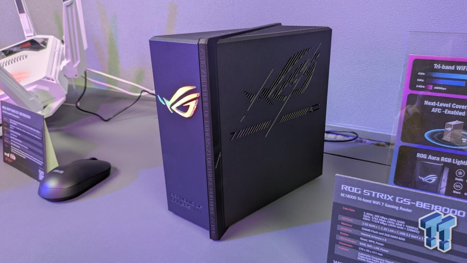 ASUS had its creepy crawly ROG Rapture GT-BE19000AI router looking like ...