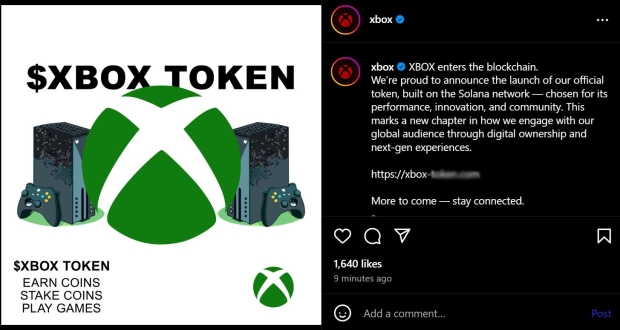 Official Xbox social media accounts hacked to post crypto scam