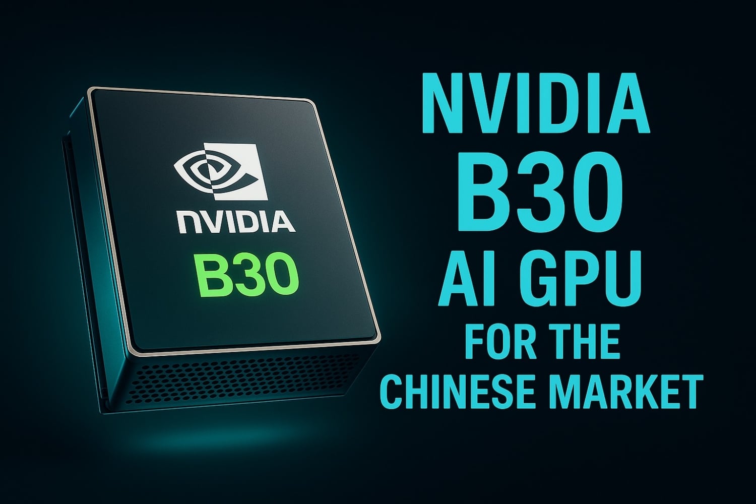 NVIDIA's new China-specific B30 AI GPU allows multiple chips ...