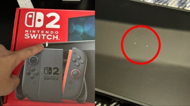 GameStop punctured holes in Nintendo Switch 2 screens with stapler on ...
