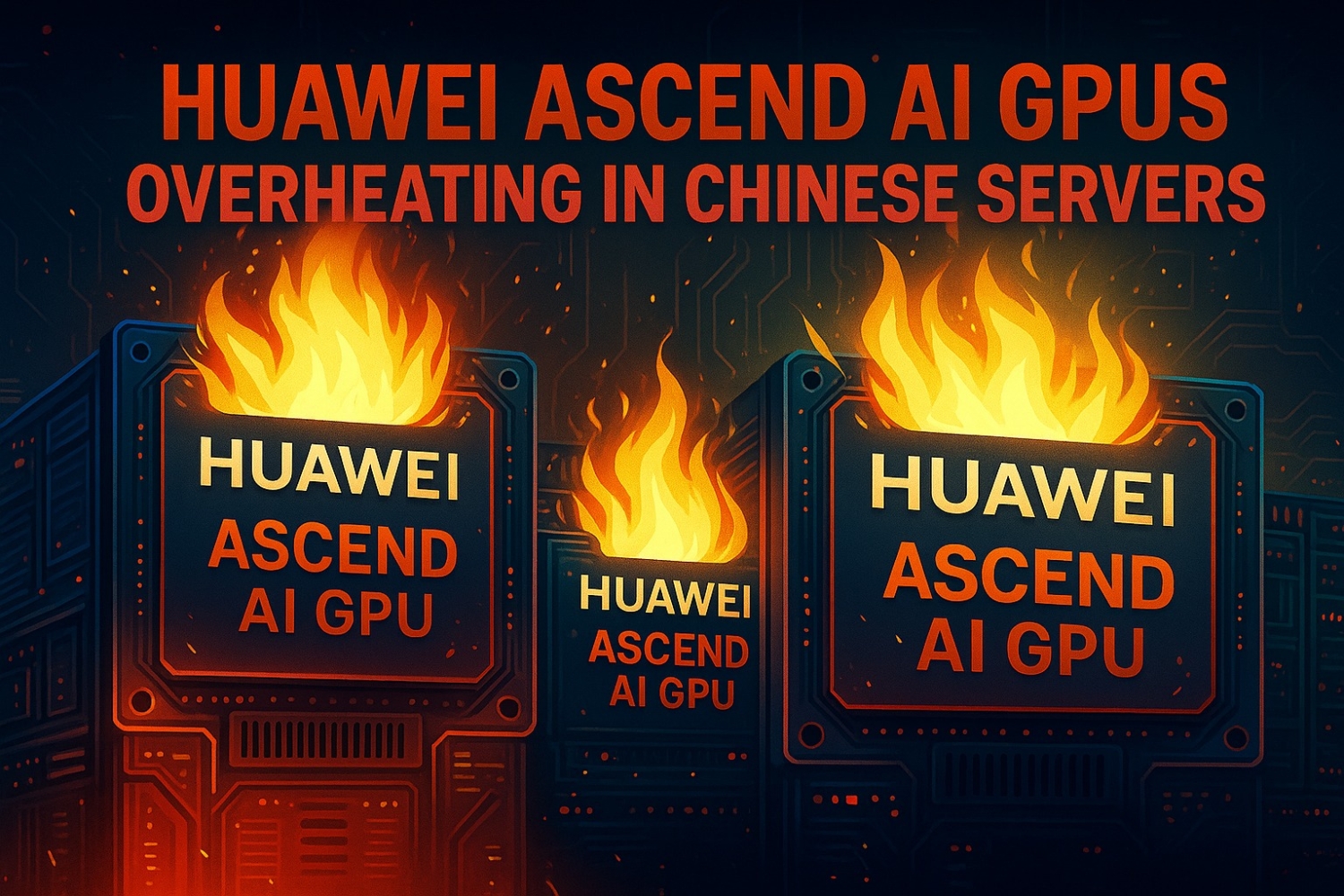 Huawei's new Ascend 910C AI GPUs have major issues: overheating, chips stop functioning