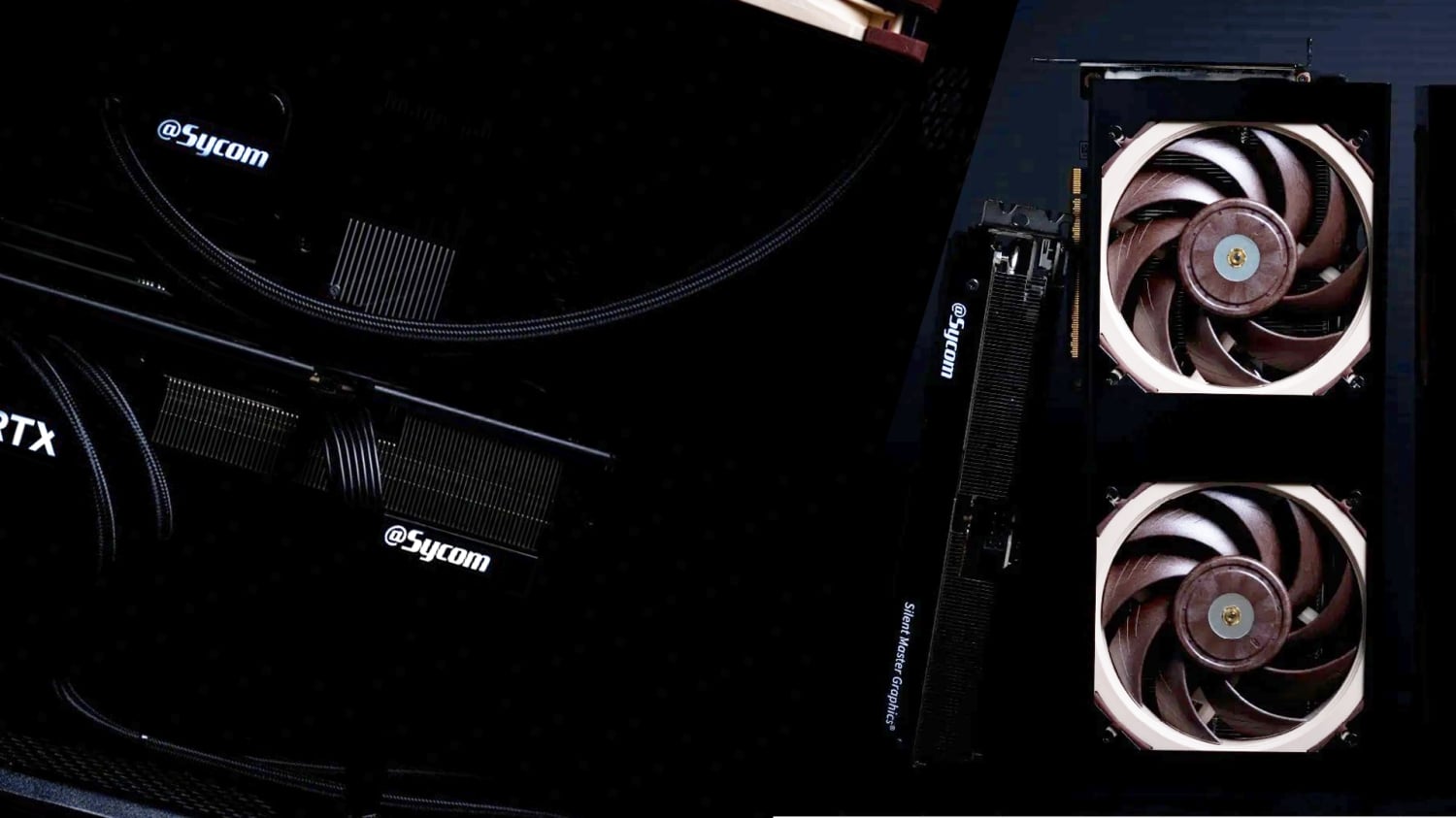 Sycom preps GeForce RTX 50 Master Series cards with both air, liquid cooling using Noctua fans