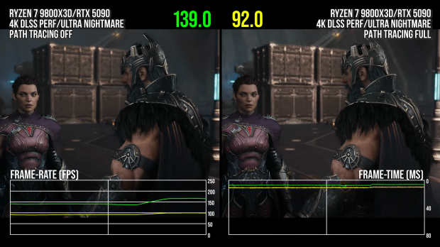 DOOM: The Dark Ages path tracing upgrade vs standard ray-tracing