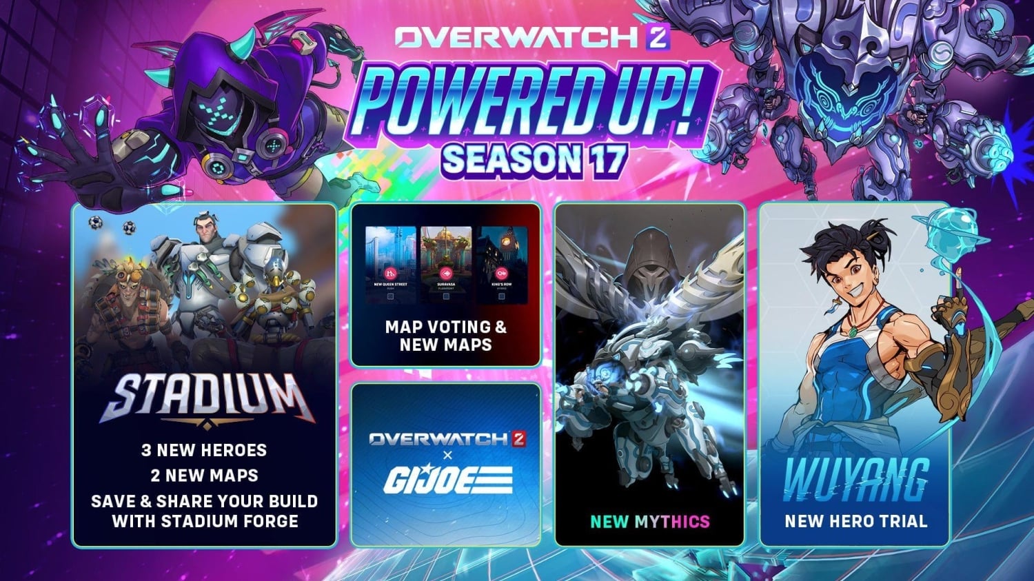 Overwatch 2 Season 17 has a wicked 80s throwback aesthetic, will add ...