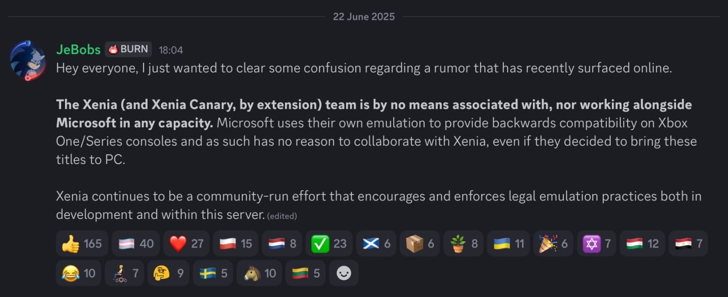 Xenia officially responds to rumored Microsoft collab on next-gen Xbox backwards compatibility