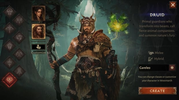 Hands on with Diablo Immortal's latest shapeshifting class, the Druid