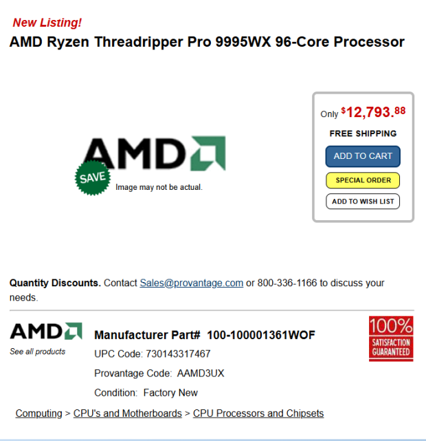AMD's new $12,000 processor: Ryzen Threadripper PRO 9995WX tested ...