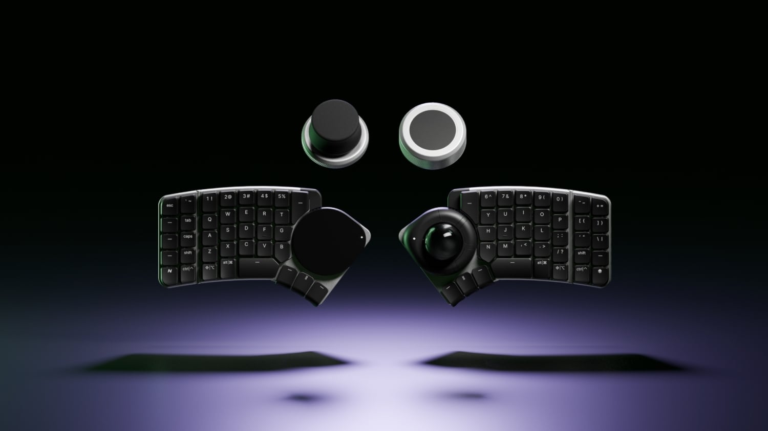 Naya Create is a modular split ergonomic mechanical keyboard with ...