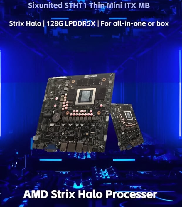 AMD Strix Halo APUs hit DIY PC builders with new MoDT 'Mini-ITX' mobos, up to 128GB LPDDR5X RAM