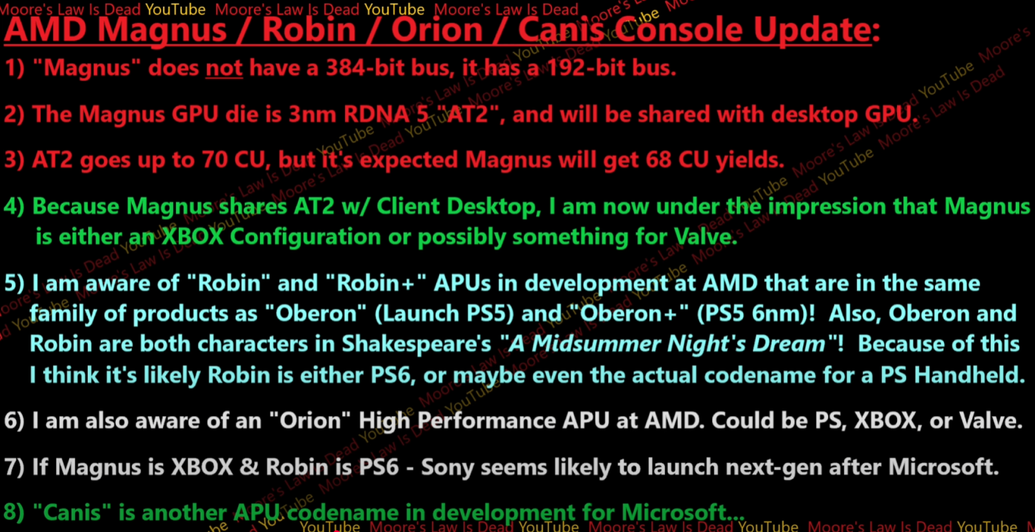 PlayStation 6 specs leak update: AMD Robin APU teased with powerful ...