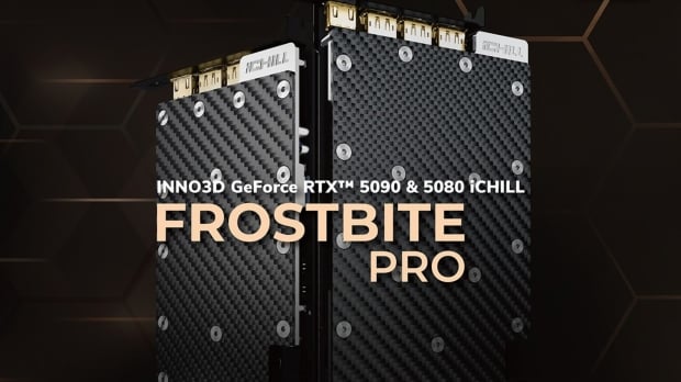 Inno3D new RTX 5090, RTX 5080 Frostbite Pro cards: single-slot GPUs ...