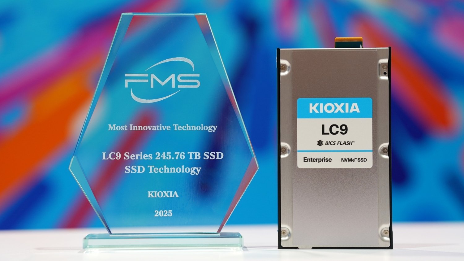 KIOXIA's groundbreaking LC9 Series 245TB NVMe SSD wins 'Best of Show' at FMS 2025