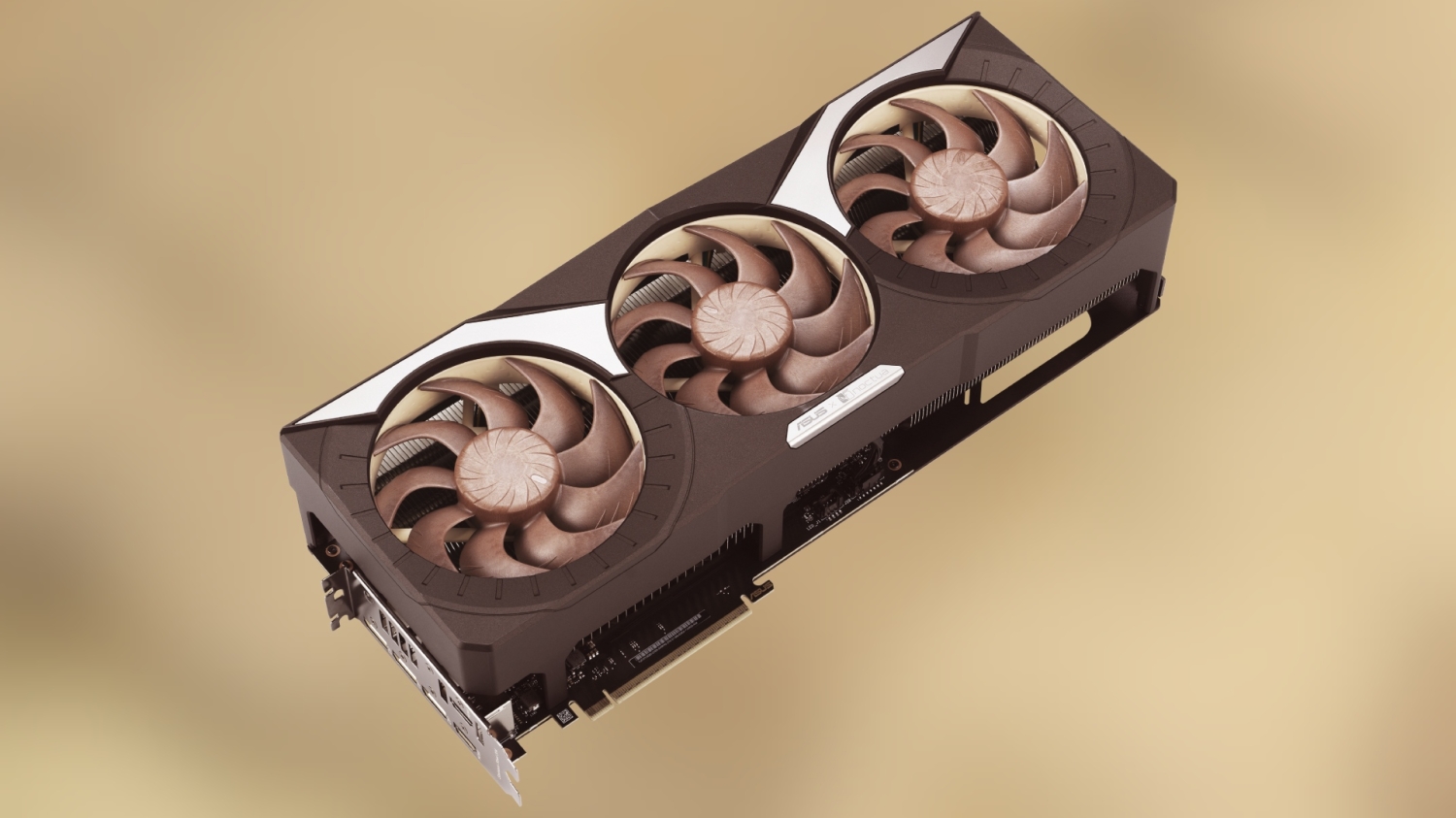 ASUS's GeForce RTX 5080 Noctua Edition is a quad-slot GPU with ...