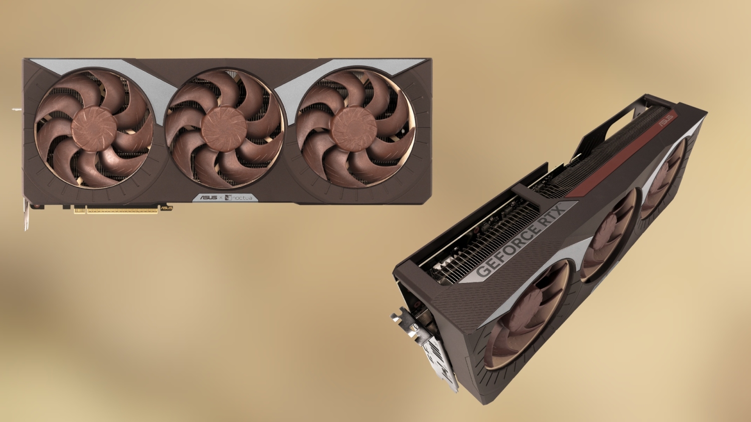 ASUS's GeForce RTX 5080 Noctua Edition is a quad-slot GPU with ...