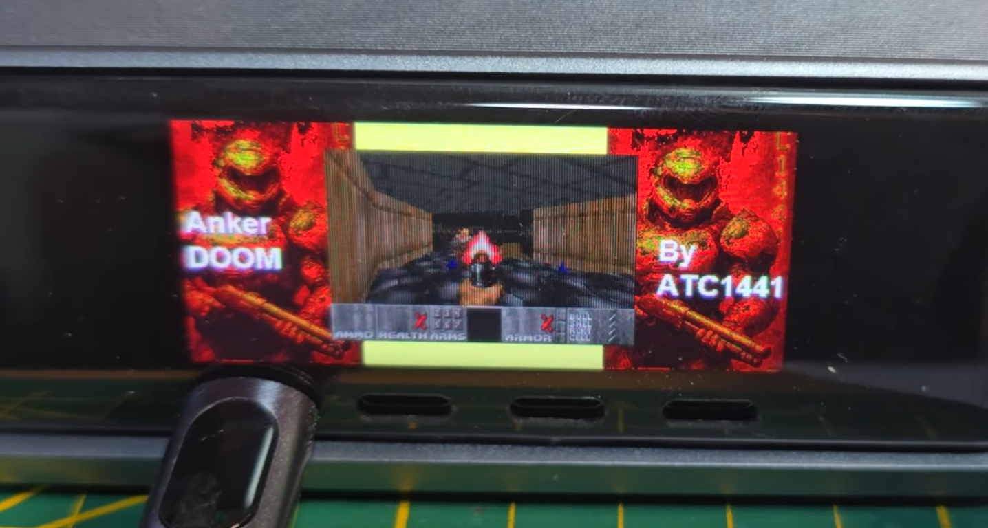 DOOM can now be played on a power bank with a 2.26-inch LCD display