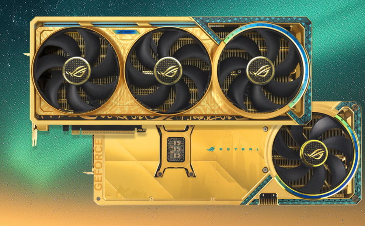 ASUS launches new golden RTX graphics card at RTX 5090 prices but not ...