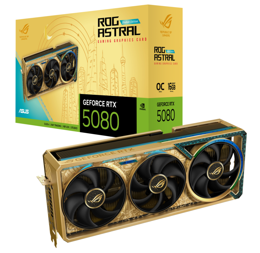 ASUS launches new golden RTX graphics card at RTX 5090 prices but not ...