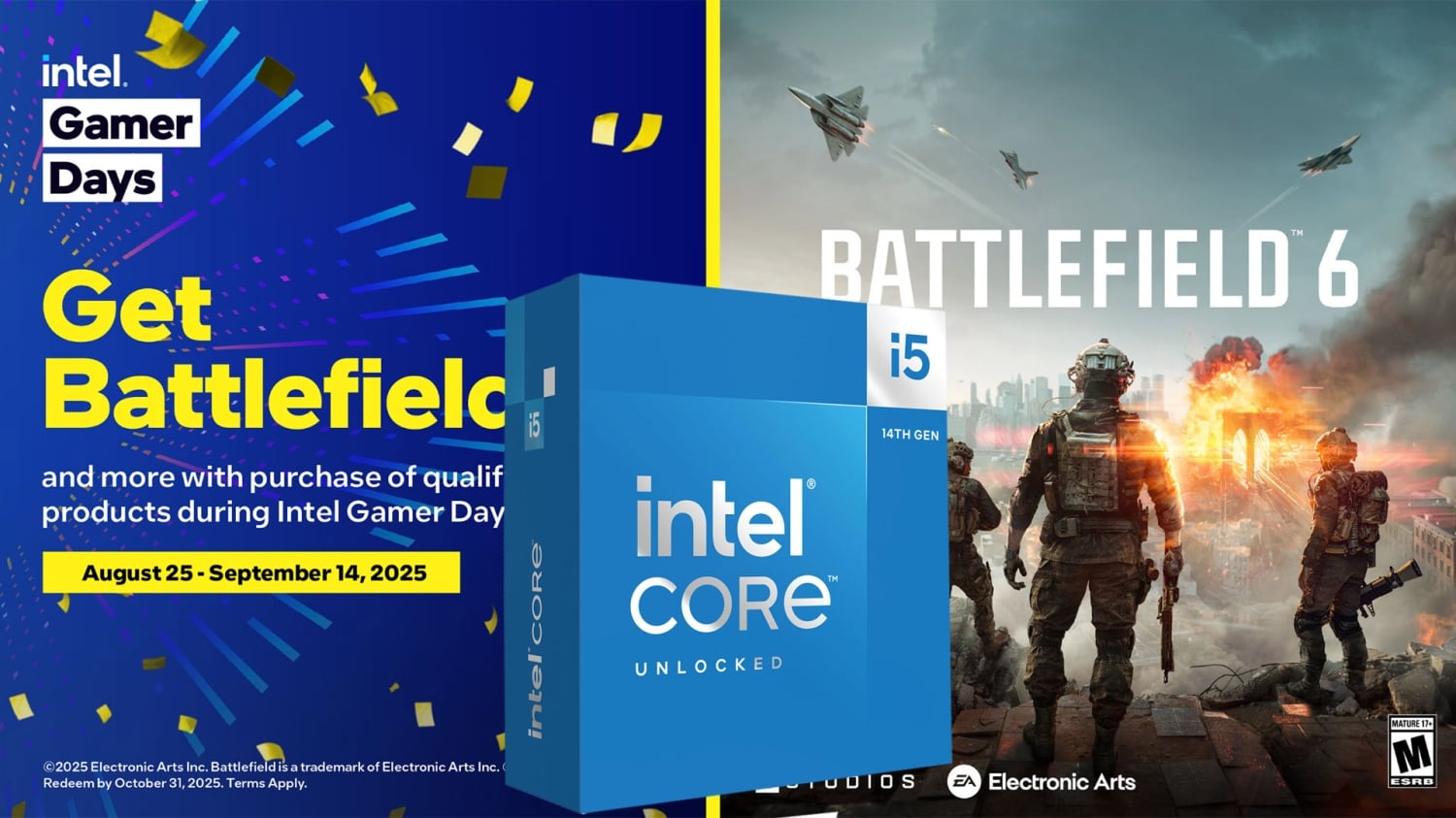 Intel Core i5-14600K with Battlefield 6 free game bundle drops to just $149, bargain BF6 CPU
