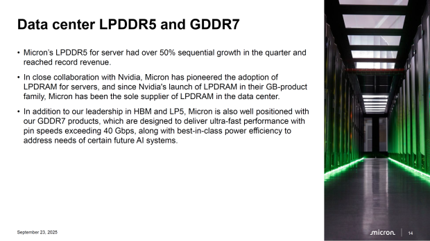 Micron ships 11Gbps HBM4, working on HBM4E, and is ready with GDDR7 memory at 40Gbps+