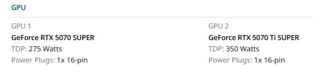 Seasonic's PSU calculator adds support for NVIDIA GeForce RTX 5070 Ti ...