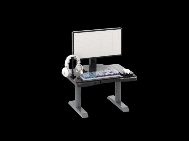 Alienware reveals new LEGO PC gear: Brick Kit Desk is a modular ...