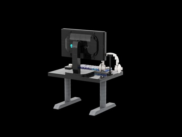 Alienware reveals new LEGO PC gear: Brick Kit Desk is a modular ...