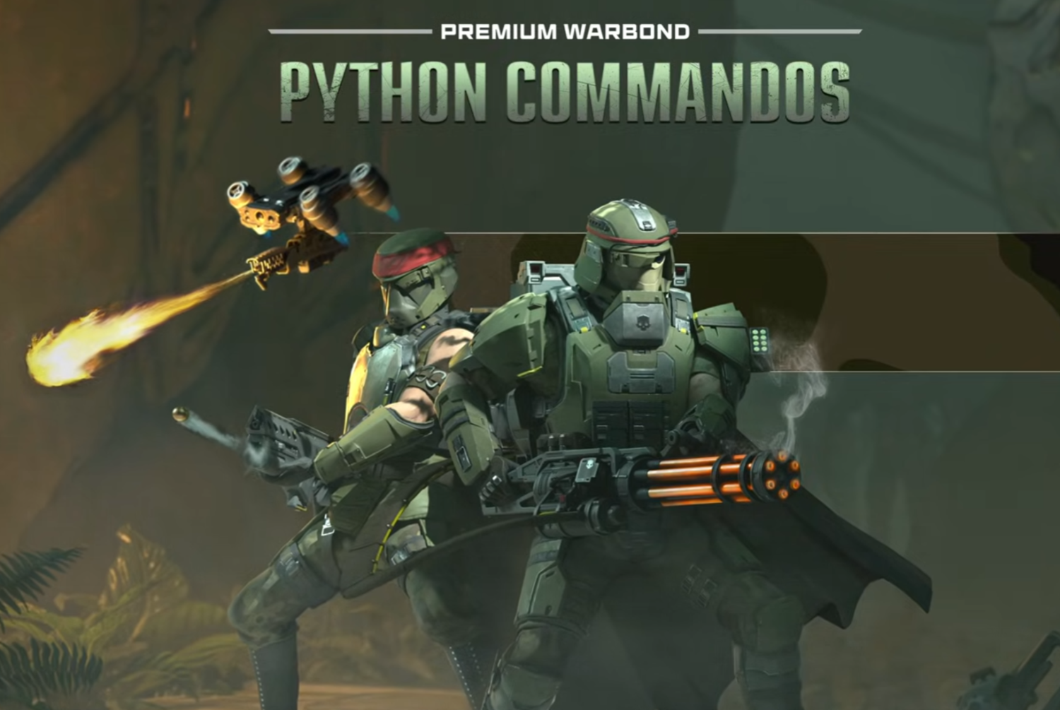 Helldivers 2's new warbond nods to Predator 1984 with gatling gun and ...