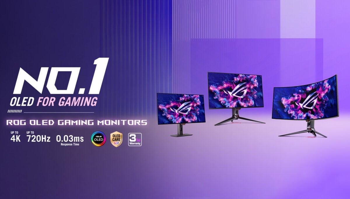 ASUS claims the #1 position in OLED monitor market share with 21.9%