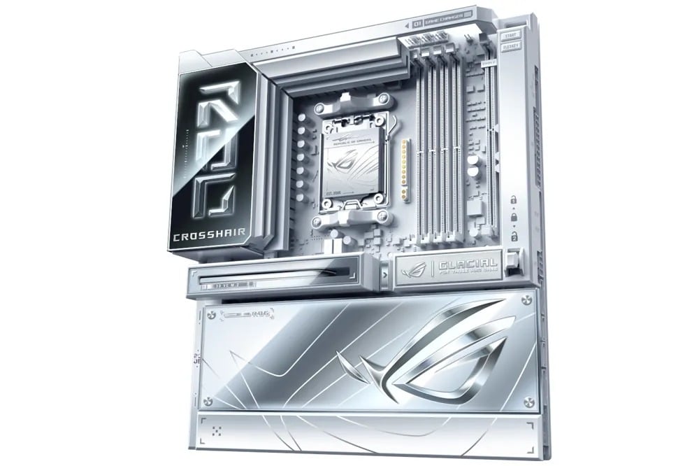 ASUS prepping ROG Crosshair X870E Glacial, Crosshair X870E DARK NEO ...