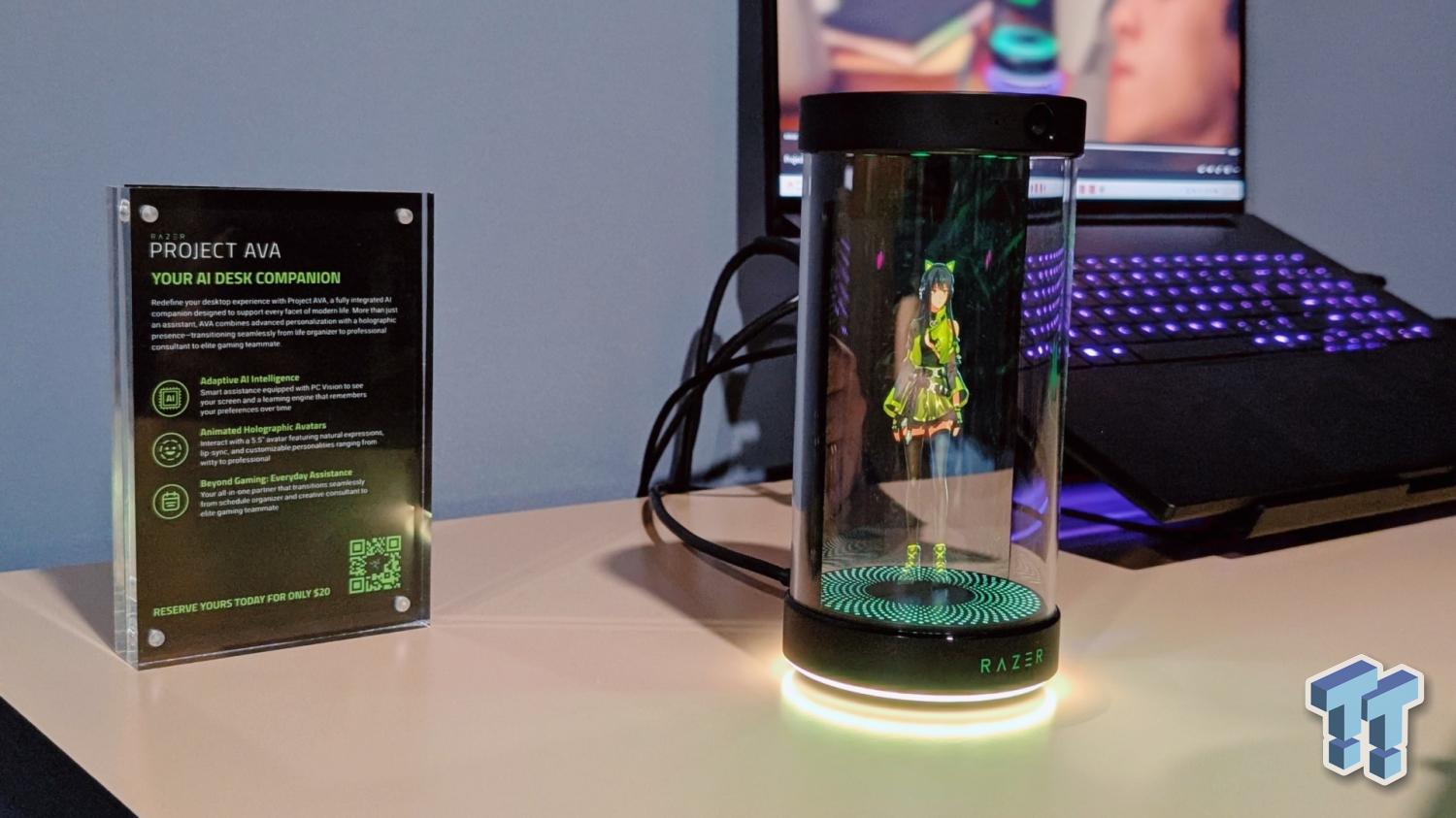 Razer has created an animated holographic AI companion that sits on ...
