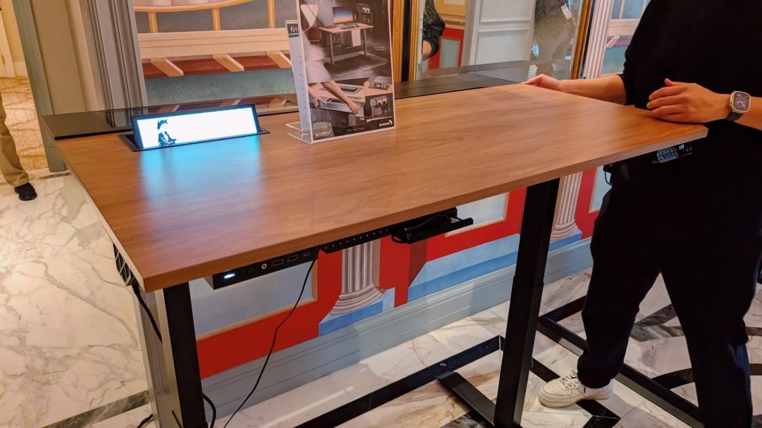 LIAN LI's new DK-B gaming desk has its own built-in PC case and PS5 holder