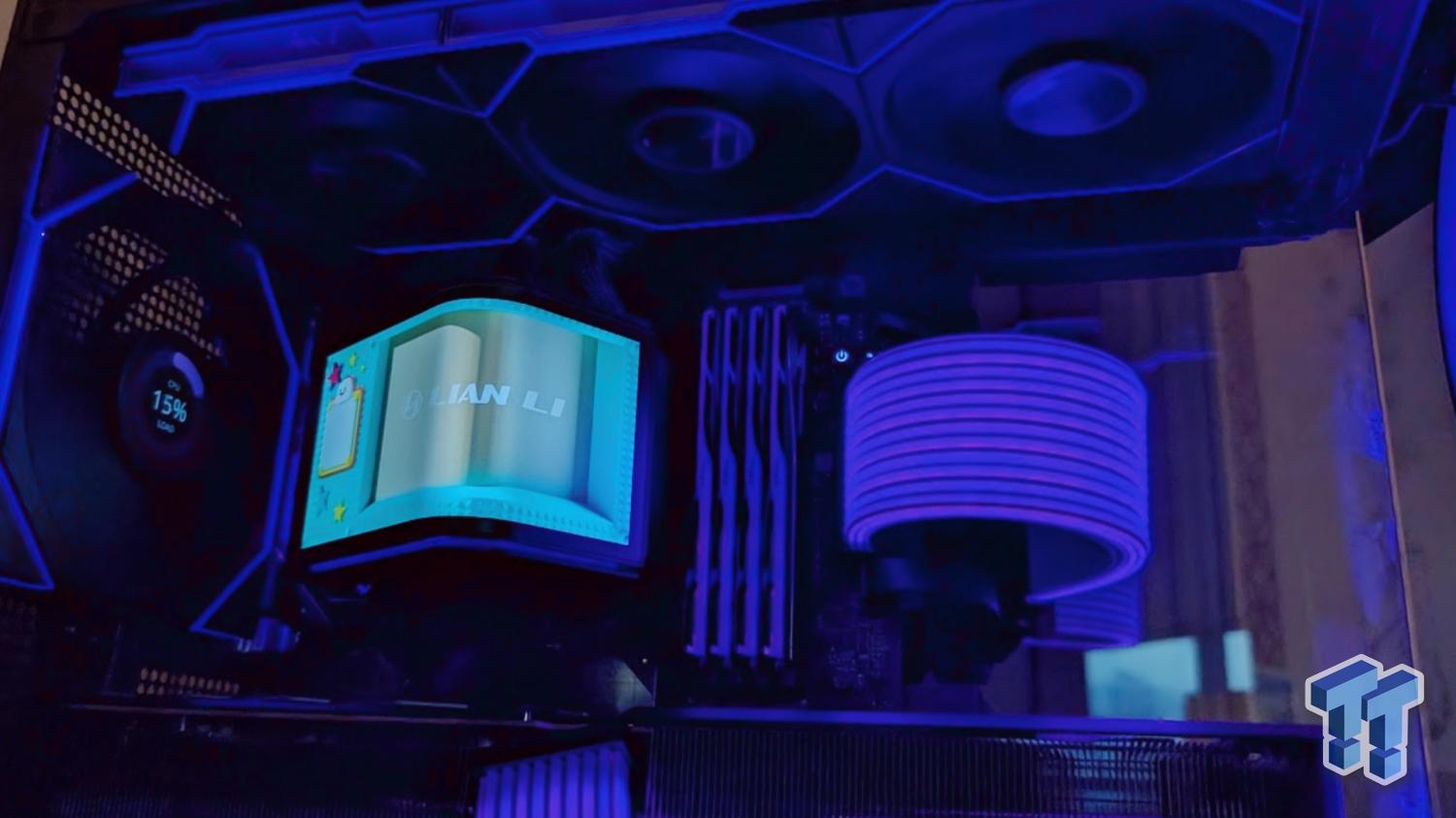 LIAN LI's new HydroShift II AIO cooler includes an OLED display that moves
