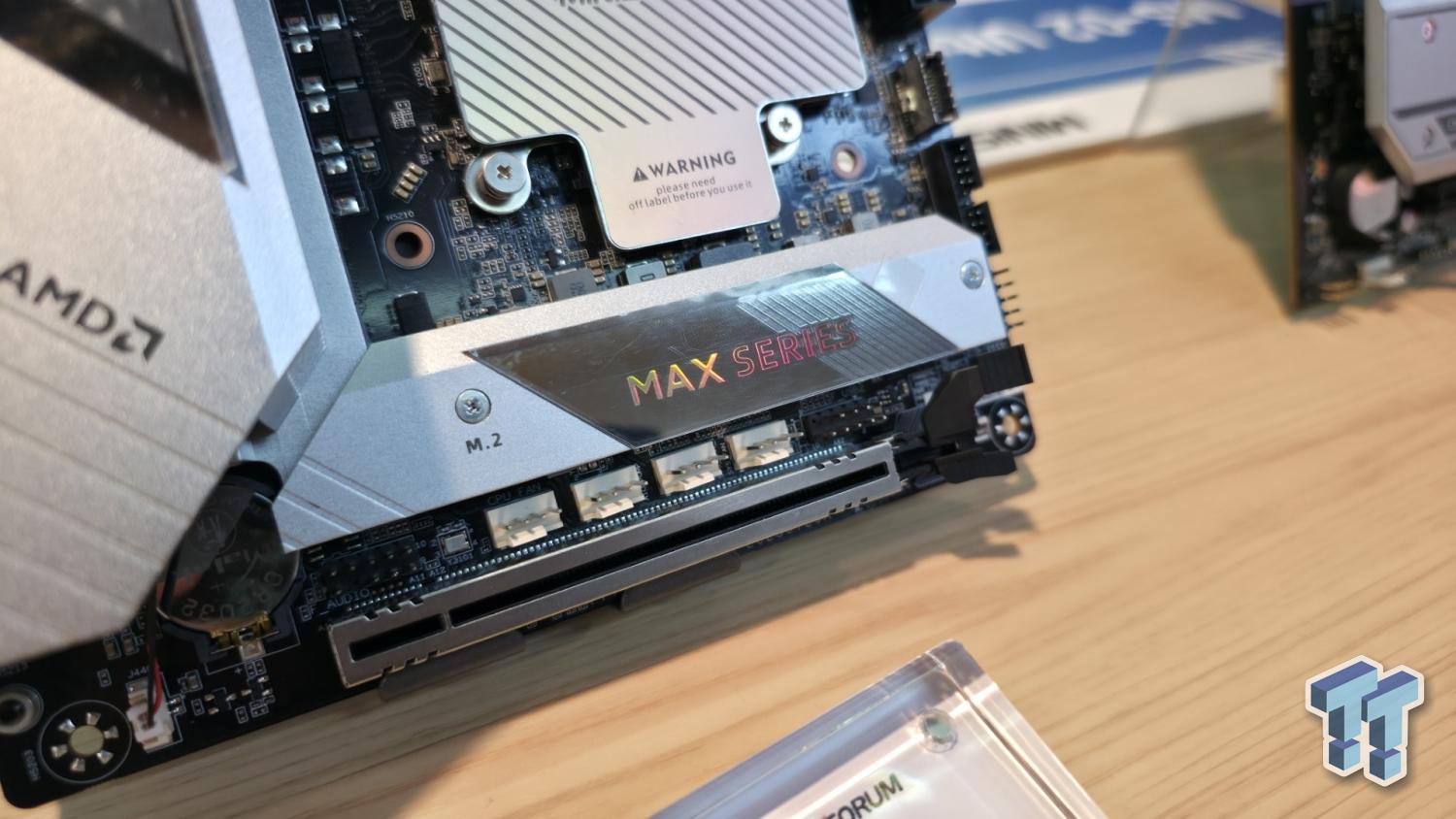 Minisforum BD395i MAX motherboard at CES 2026: built-in AMD Strix Halo ...